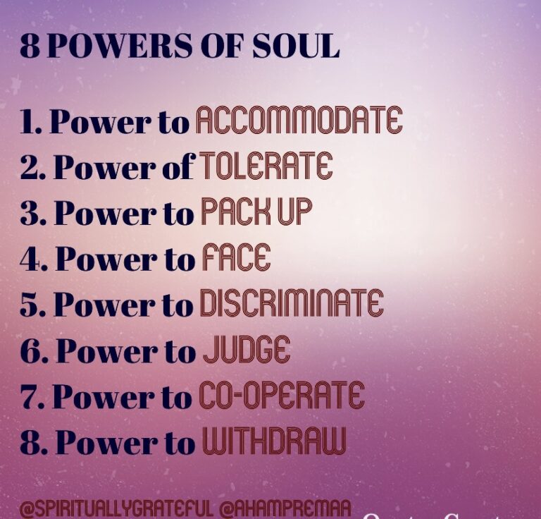 7 UNIVERSAL VIRTUES OF SOUL – INHERITED BY GOD Soul Consciousness